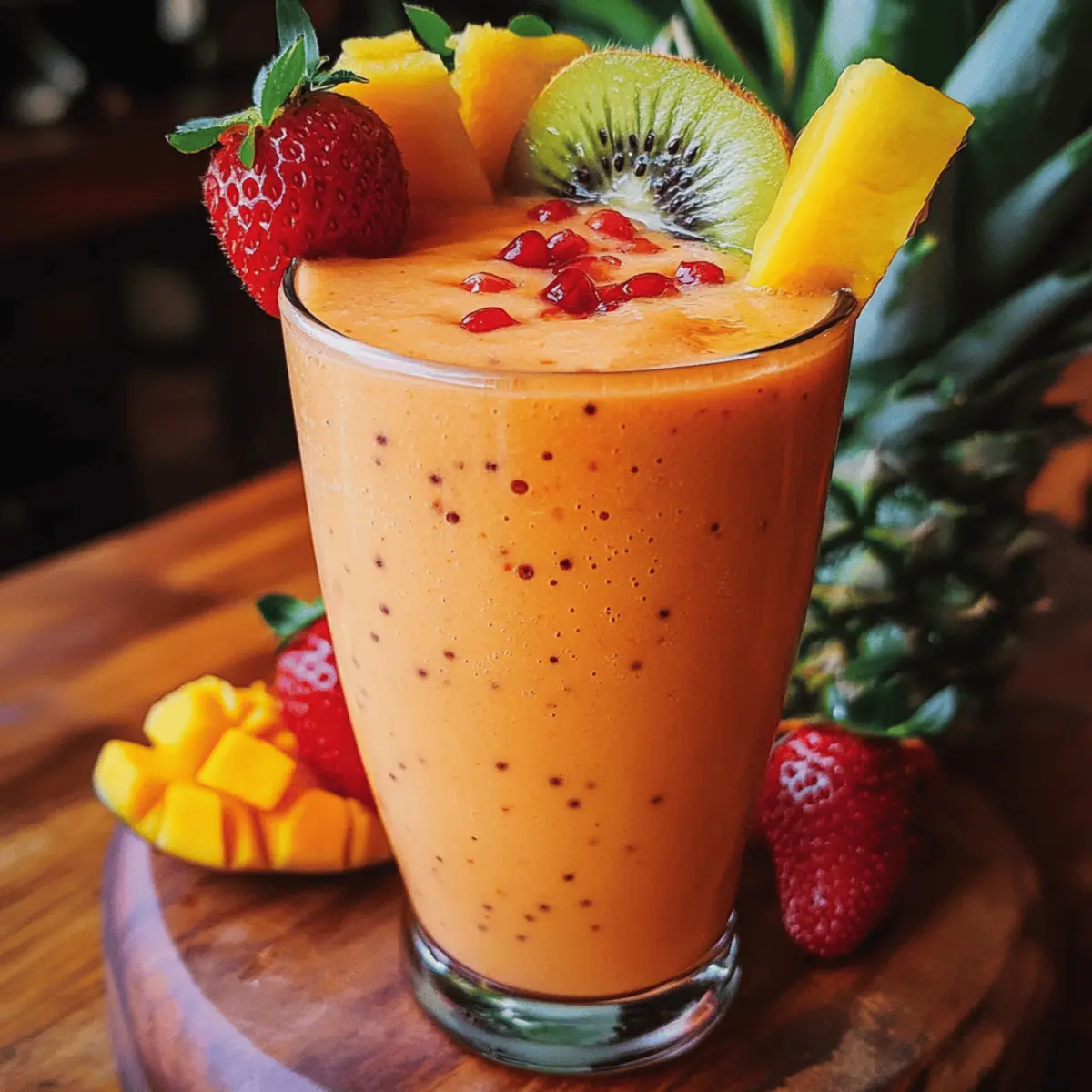 Ultimate Tropical Fruit Smoothie Boost for a Refreshing Kick